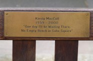 Kirsty MacColl An Empty Bench In Soho Square View From The Mirror