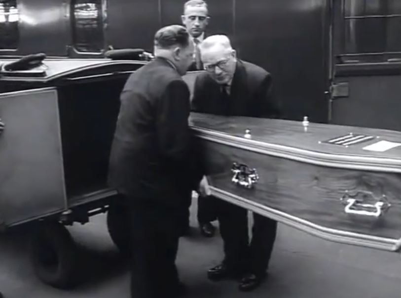 Coffin boarding a train… | View from the Mirror